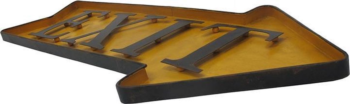 Signs-USA Exit Arrow - Retro Wandbord - Metaal - 72x36 cm | bol.com