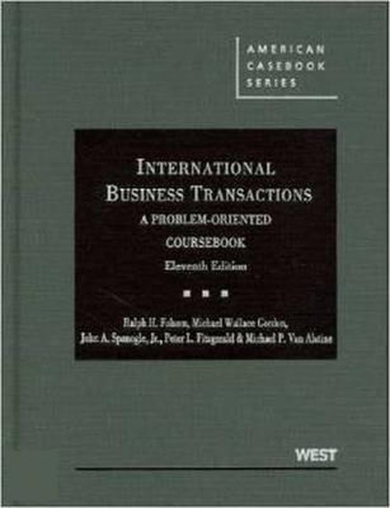 International Business Transactions | 9780314274465 | Ralph Folsom ...