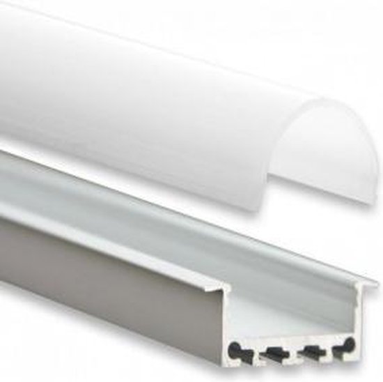 XL LED profiel PN5 Aluminium - met ronde afdekking | bol.com