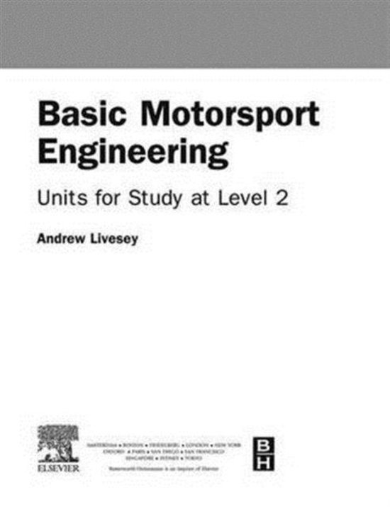 Basic Motorsport Engineering | 9781138172326 | Andrew Livesey | Boeken ...