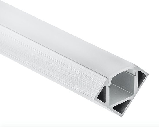 LED Hoek profiel - 2 x 1 meter - met gratis afdekking - inclusief ...