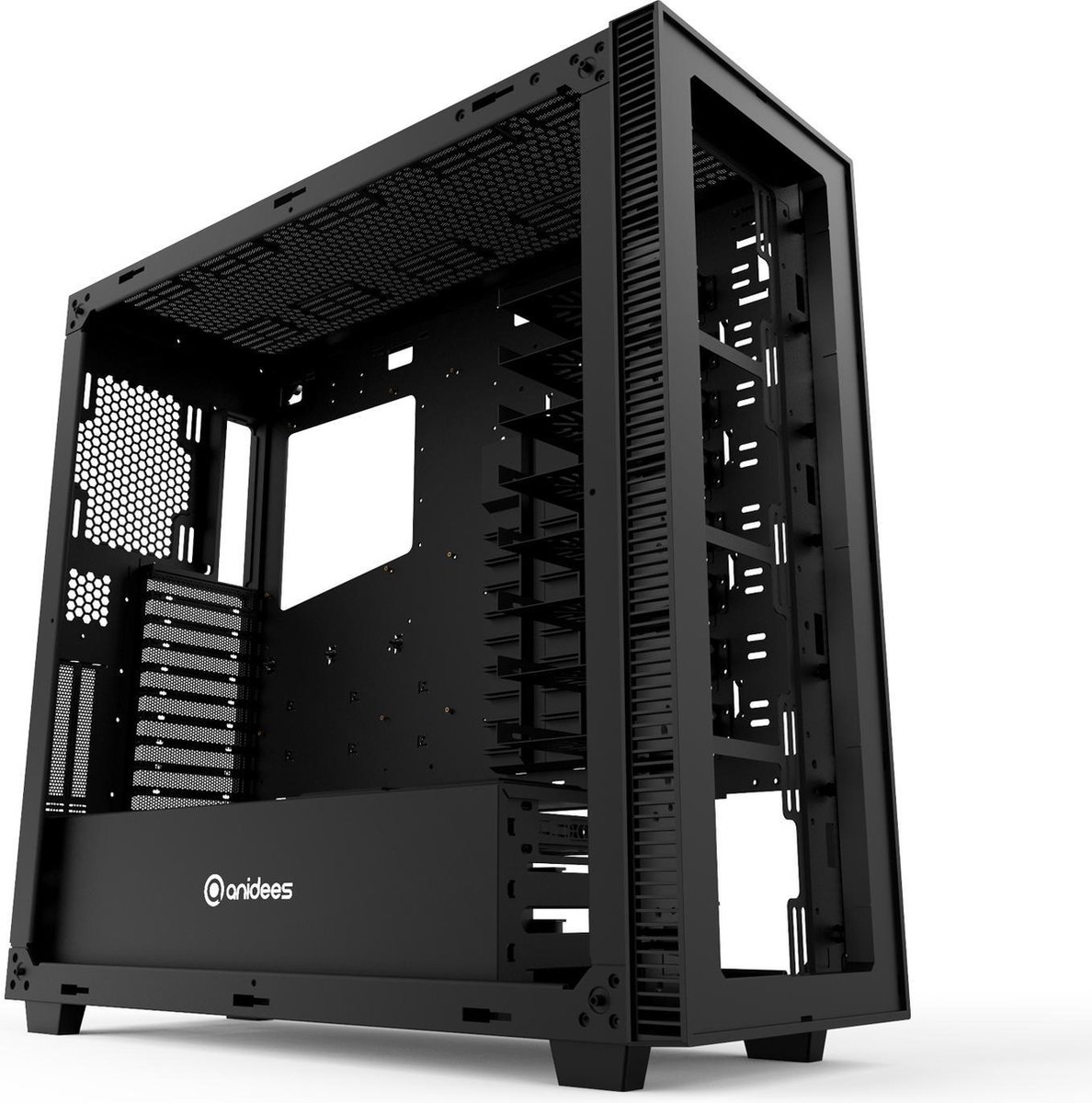 anidees AI Crystal XL Lite Tempered Glas /Steel Computer Gaming ...