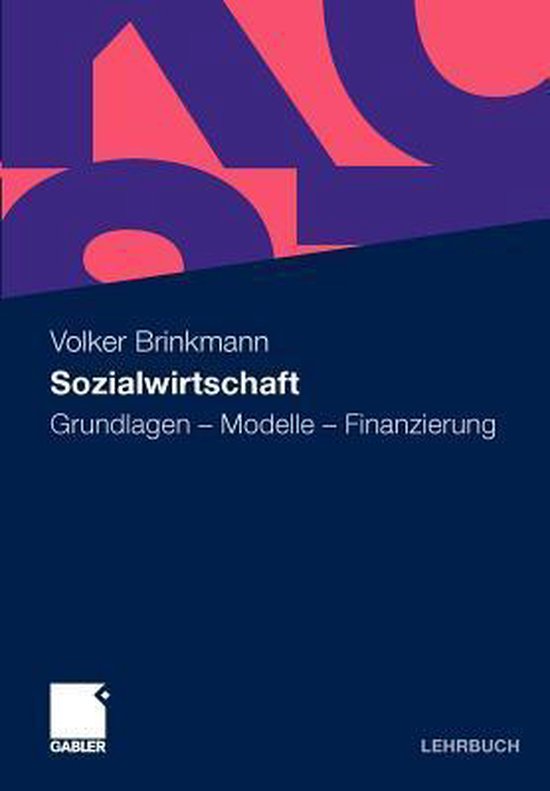 Sozialwirtschaft, Volker Brinkmann | 9783834900104 | Boeken | bol.com