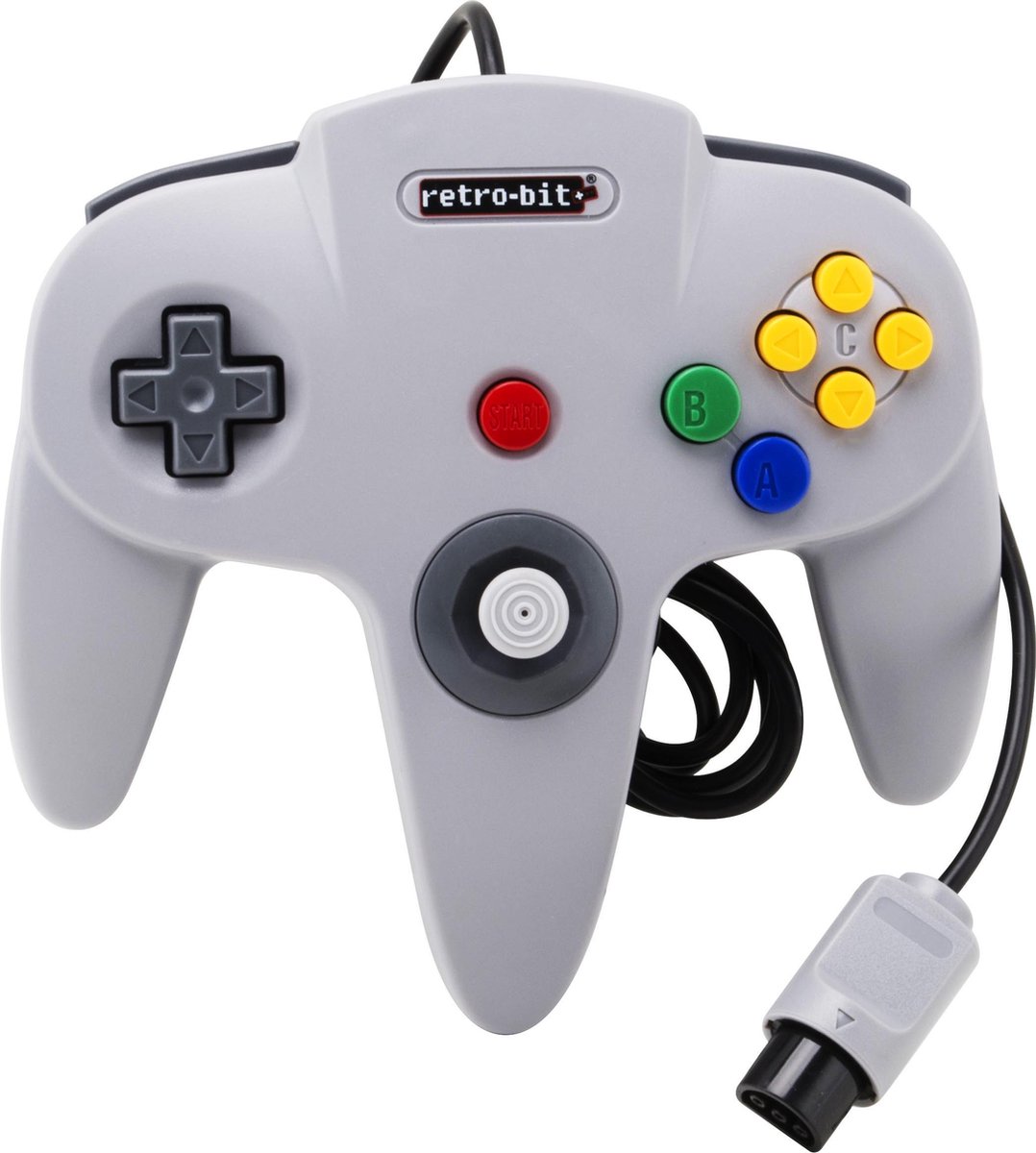 Retro-Bit N64 Classic Controller - Grey | bol.com