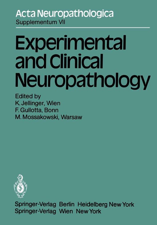 Acta Neuropathologica Supplementa 7 - Experimental and Clinical Neuropathology... | bol.com
