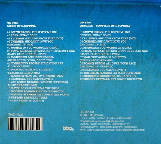 Boogie Back: Post Disco Club Jams, DJ Spinna | CD (album) | Muziek ...