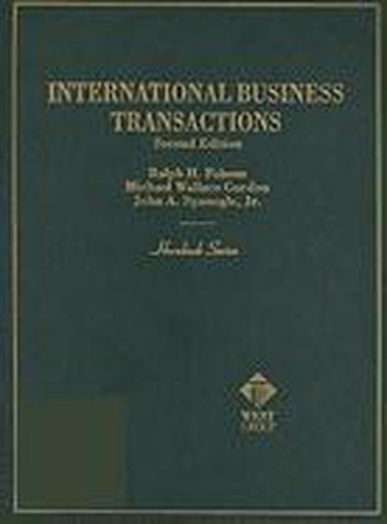 International Business Transactions | 9780314242341 | Ralph Folsom ...