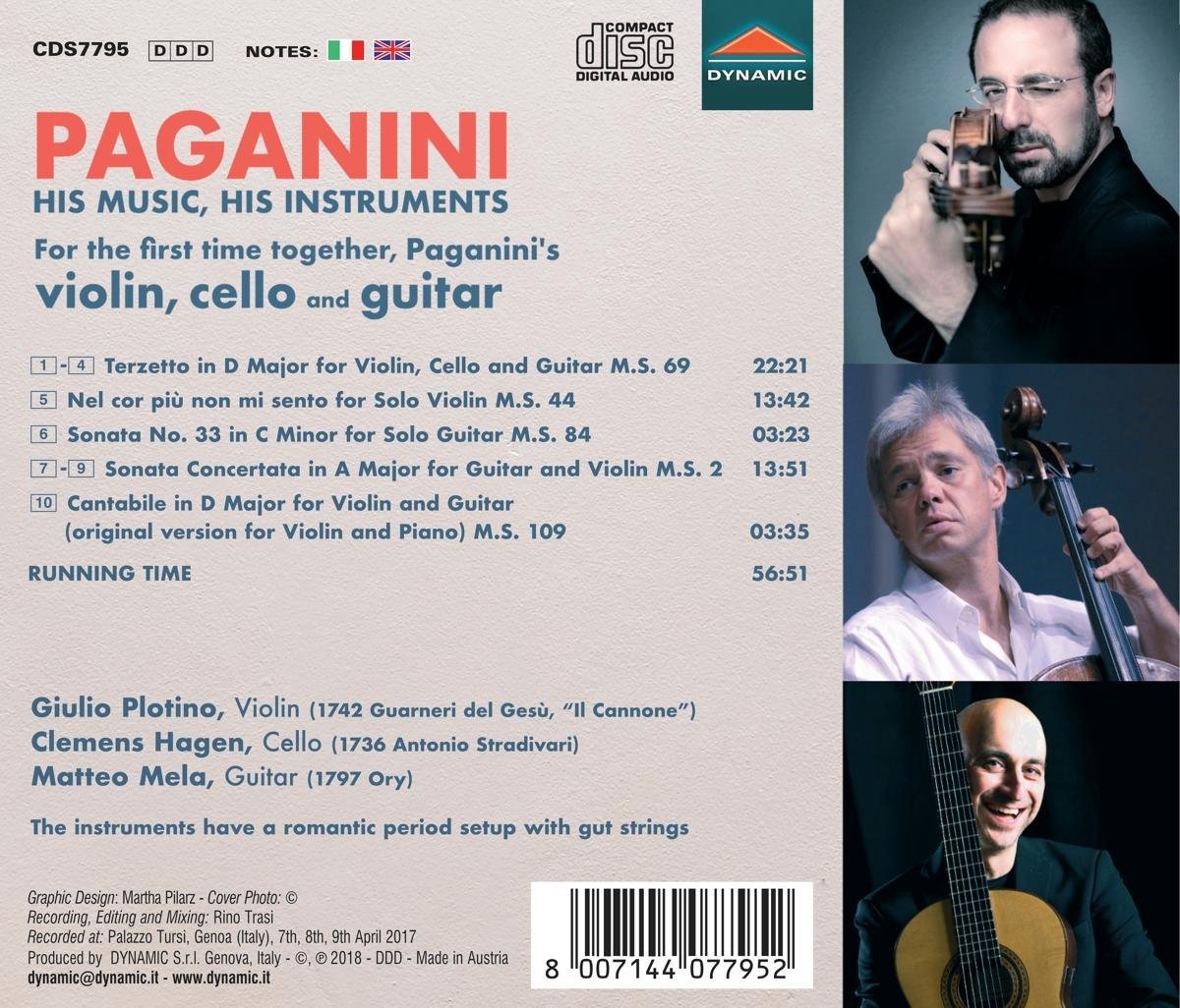 Giulio Plotino, Clemens Hagen, Matteo Mela - Paganini His Music, His Instruments (CD),... | bol.com