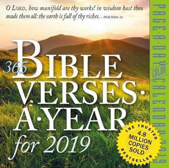 2019 365 Bible Verses a Year Colour Page-A-Day Calendar | bol.com