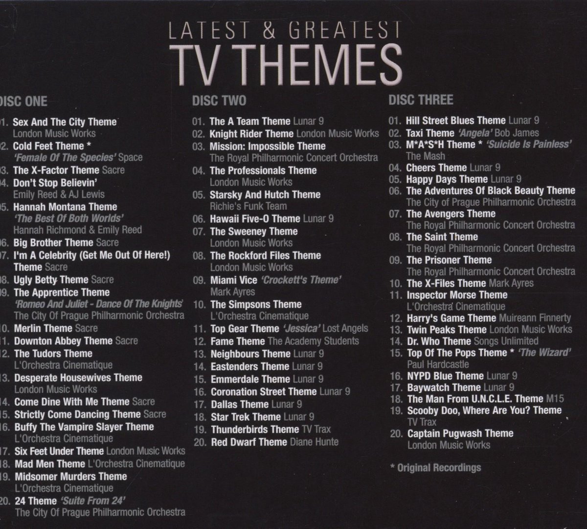 Latest And Greatest Tv Themes, various artists | CD (album) | Musique ...