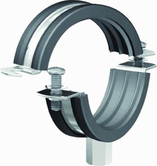 FLAM tweedelige beugel BSI, staal, blank, uitw buisdiam 50 - 55mm | bol