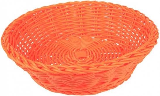 Oranje mandje rond 25 cm | bol