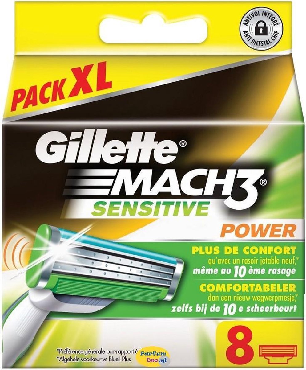 Gillette Mach3 Sensitive - 8 stuks - Scheermesjes | bol.com