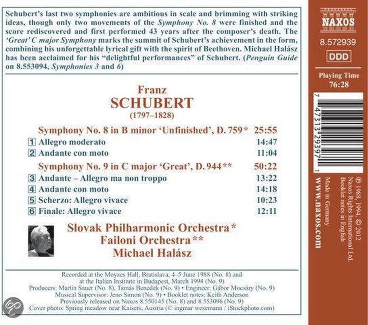 Slovak Philharmonic Orchestra, Failoni Orchestra, Michael Halász ...