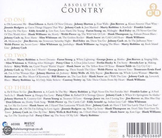 Absolutely Country, various artists | CD (album) | Muziek | bol.com