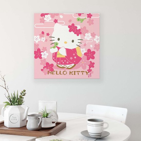 Hello Kitty Canvas Print 80cm x 80cm | bol.com