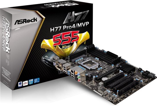 Asrock H77 Pro4/MVP Intel H77 LGA 1155 (Socket H2) ATX | bol.com