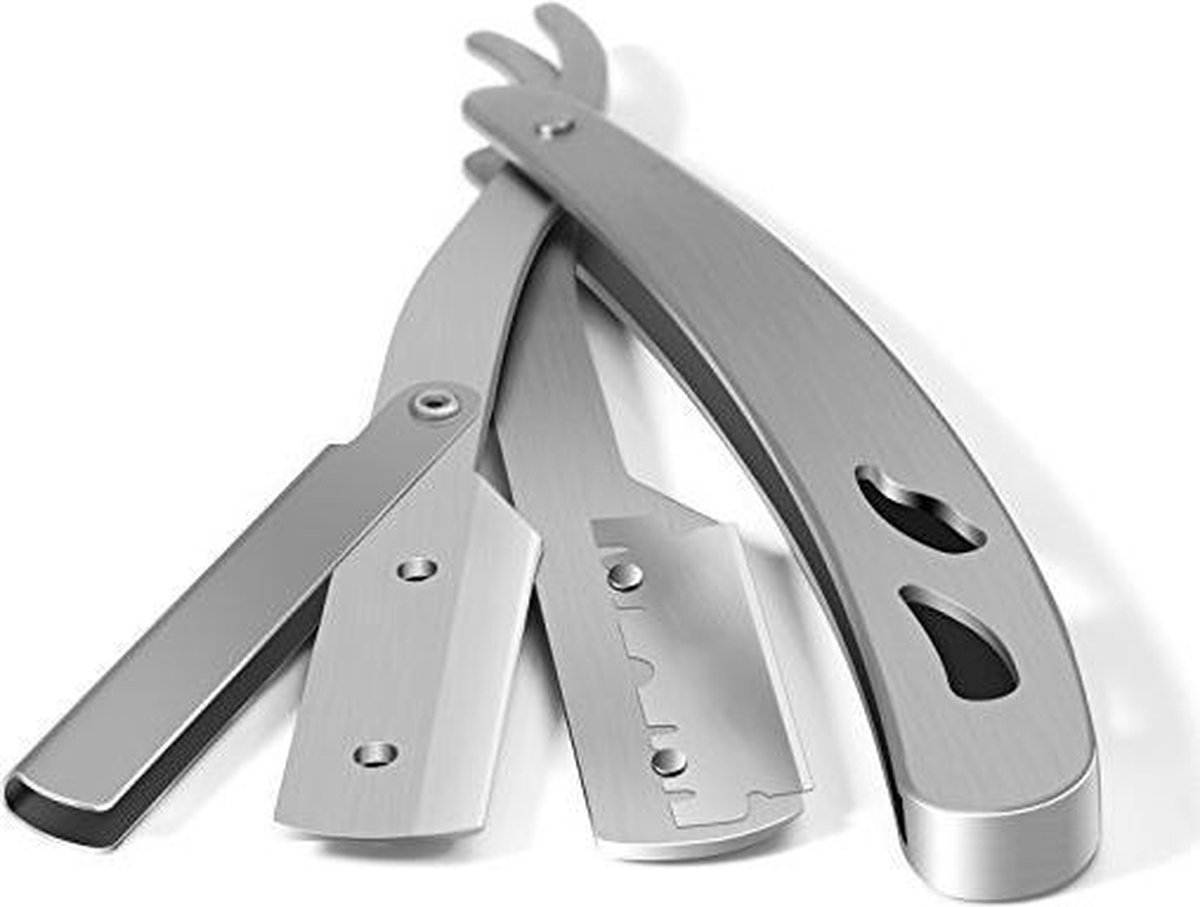 Rvs Scheermes Mannen inclusief 10 double edge scheermesjes ...