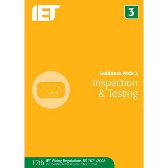 Guidance Note 3: Inspection & Testing | 9781849192750 | The Institution ...