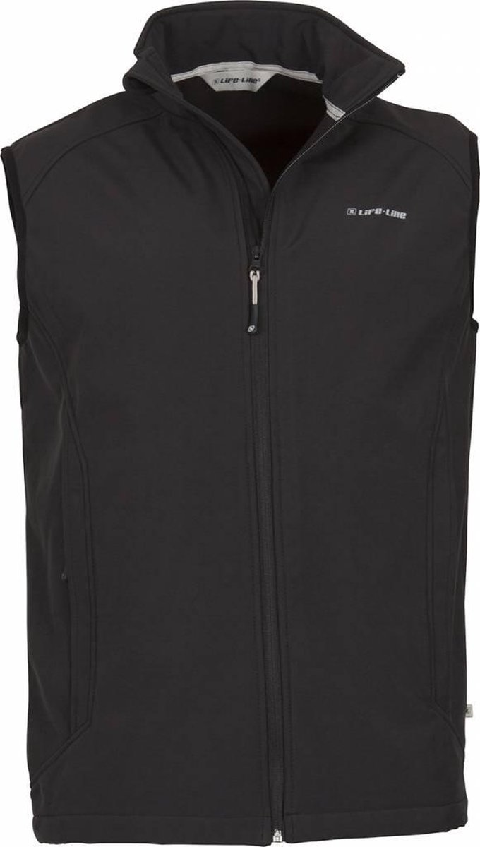Life-Line Filis Softshell Bodywarmer Heren Zwart | bol.com