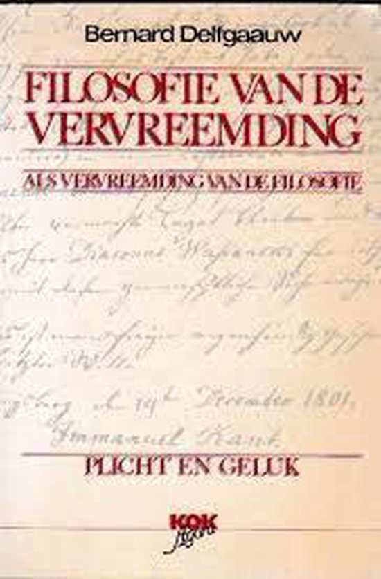 Filosofie van de vervreemding als vervreemding van de filosofie ...