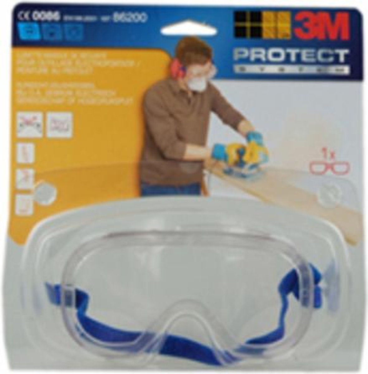 3M™ Ruimzichtbril tegen spatten, 4800C, Heldere Glazen, 1 bril | bol.com