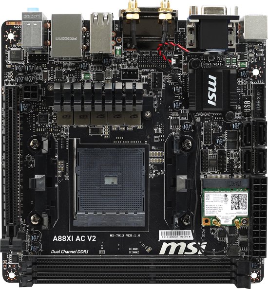 MSI A88XI AC V2 A88X Socket FM2+ mini ITX | bol.com