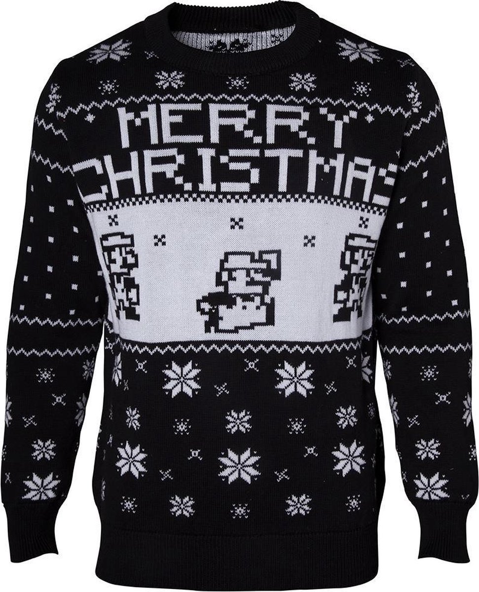 Nintendo - Super Mario Christmas Sweater Black | bol.com