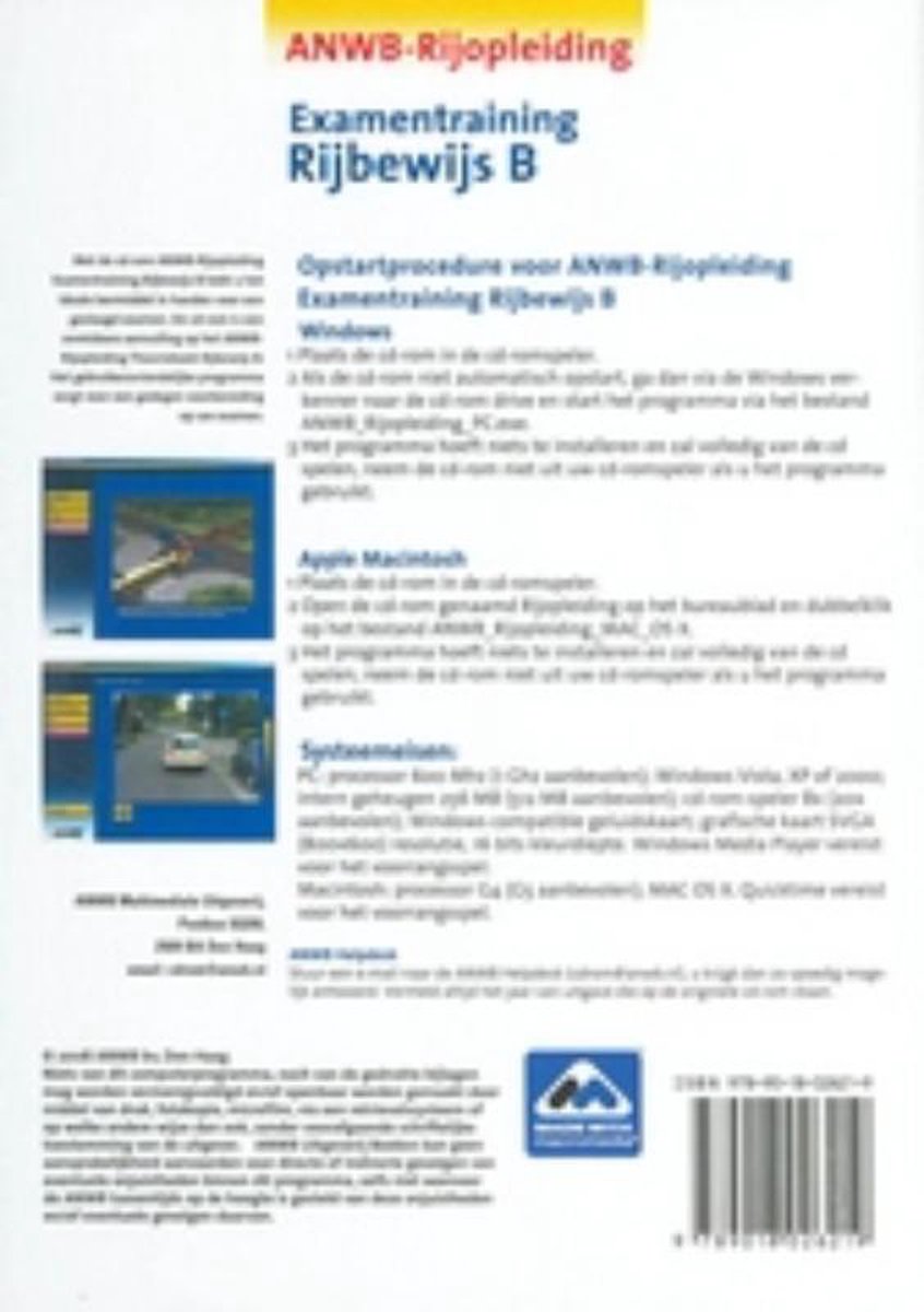 Anwb Rijopleiding Examentraining Rijbewijs B / Druk Heruitgave | bol.com