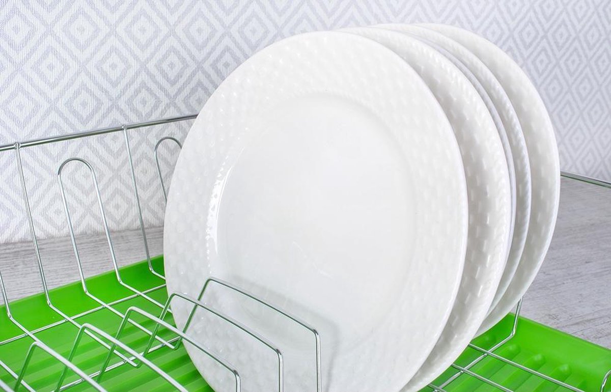 Afwas Druiprek Met Lekbak - Droogrek Met Bestekmand Borden Rek ...