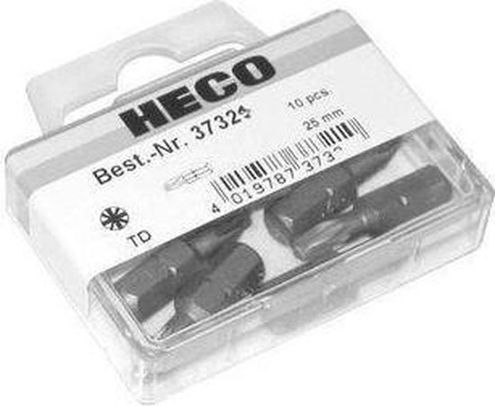 Heco Bit [10x in blisterbox] Torx 10 37325 | bol.com