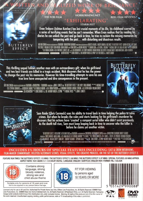 The Butterfly Effect Trilogy [DVD] (Dvd) | Dvd's | bol