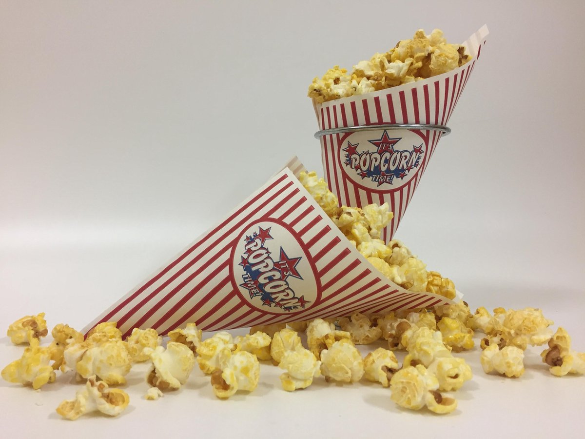 Popcornzakjes It's popcorn time 20 stuks afm. 17x24cm | bol.com