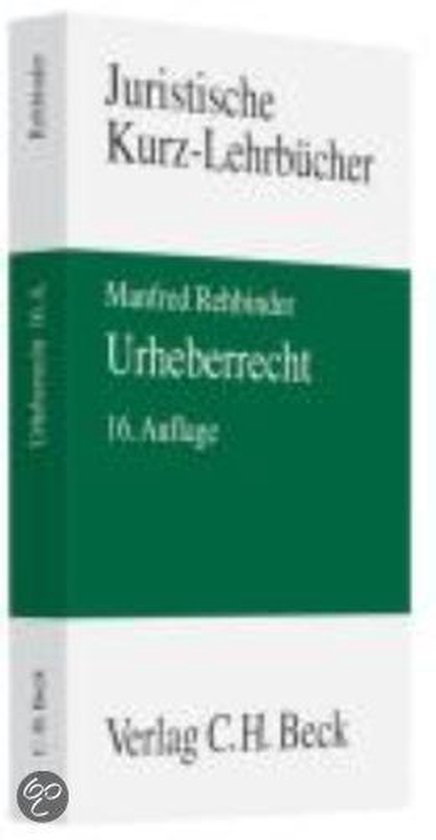 Urheberrecht, Manfred Rehbinder | 9783406597688 | Boeken | bol.com