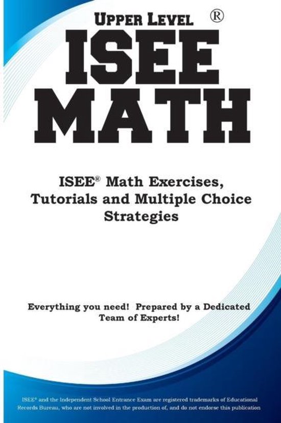 ISEE Upper Level Math, Complete Test Preparation Inc | 9781772451894 ...