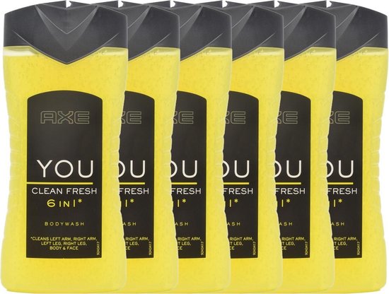 6x Axe Douchegel You Clean Fresh 250 ml | bol.com