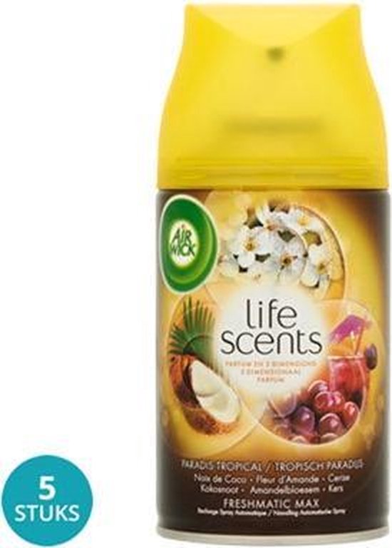 Airwick Freshmatic Max Navulling Tropisch Paradijs Voordeelverpakking | bol