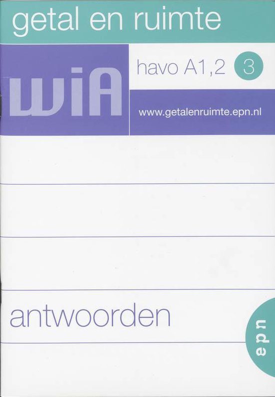 Getal en ruimte / Havo A1,2 3 / deel Antwoorden | 9789011083158 | L.A. Reichard | Boeken | bol.com