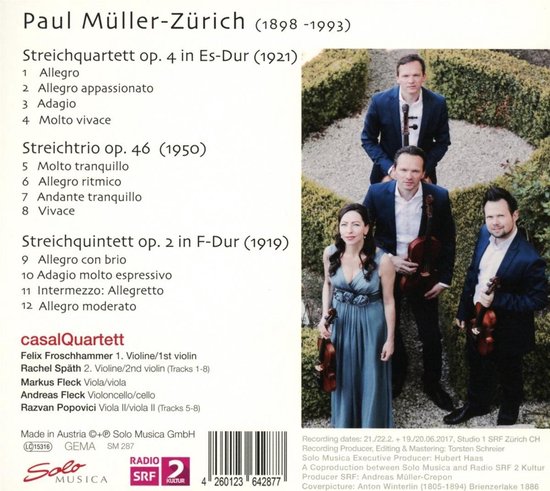 CasalQuartett & Razvan Popovici - String Quintet Op. 2 - String Quartet ...