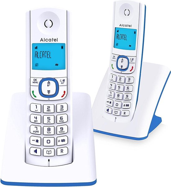 Alcatel F530 DECT-telefoon Nummerherkenning Blauw, Wit | bol