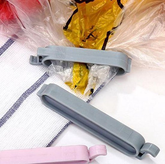 bol.com | 12 stuks vershoud clips / sluitingen plastic zakken / chipszakken