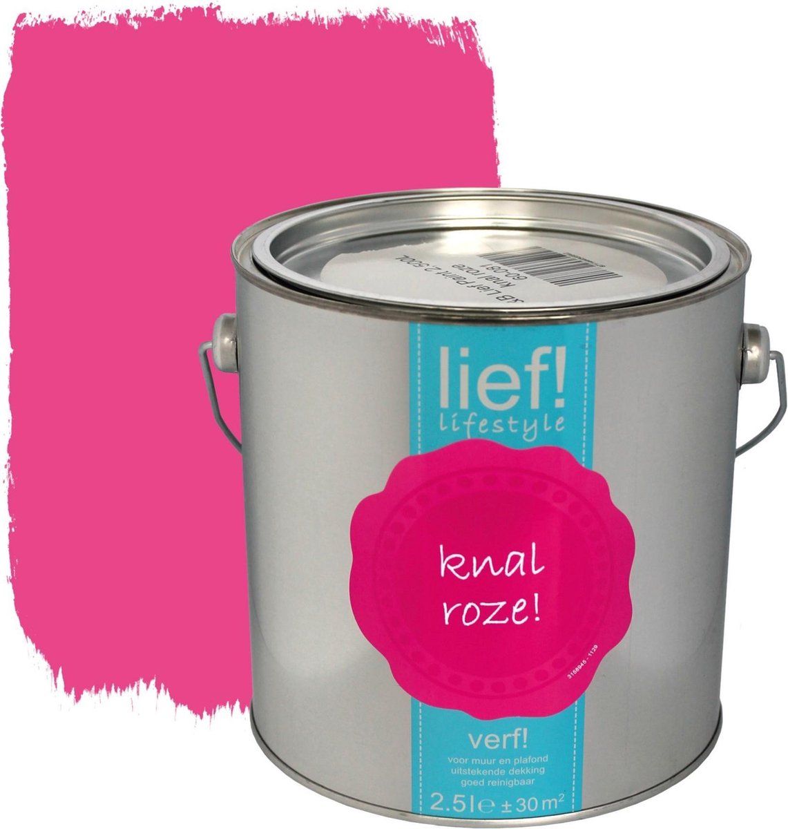 Lief! - Muurverf Waterbasis - Knal Roze! - 2,5L | bol
