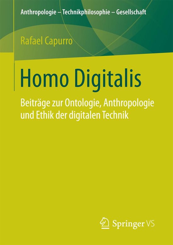 Anthropologie – Technikphilosophie – Gesellschaft - Homo Digitalis (ebook), Rafael... | bol.com