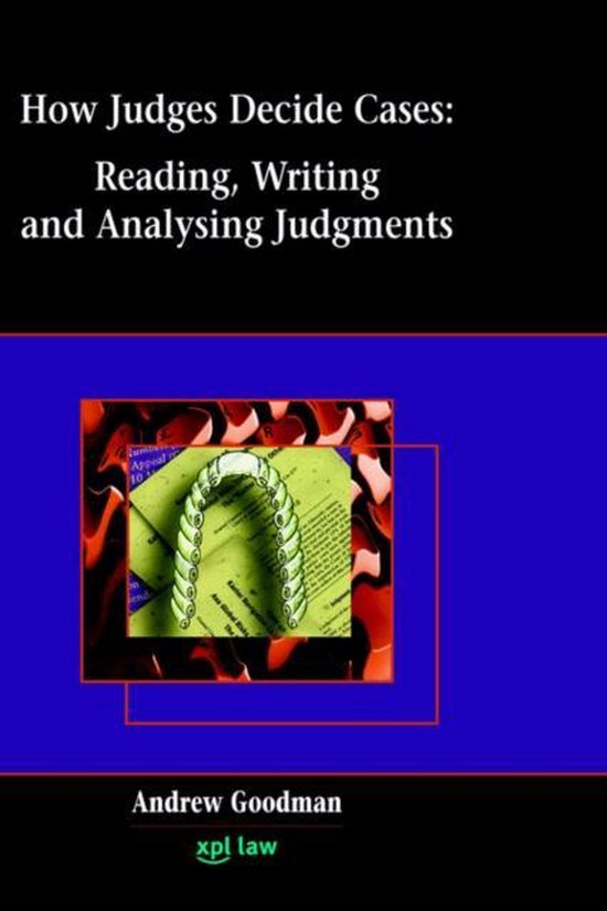 How Judges Decide Cases | 9781858113319 | Andrew Goodman | Boeken | bol