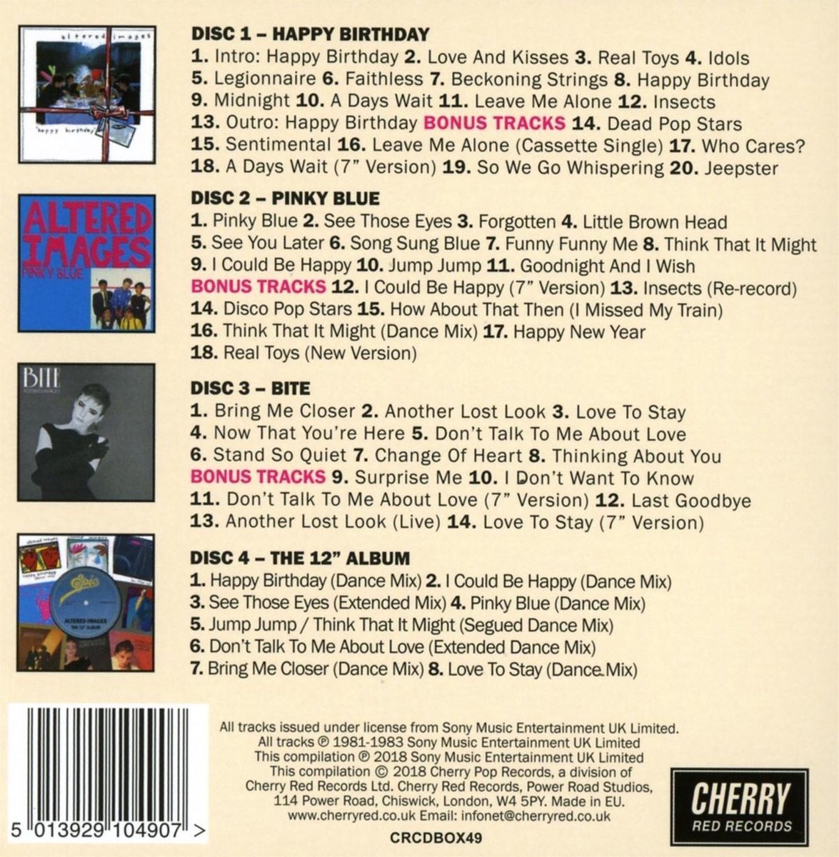 Epic Years, Altered Images | CD (album) | Muziek | bol.com