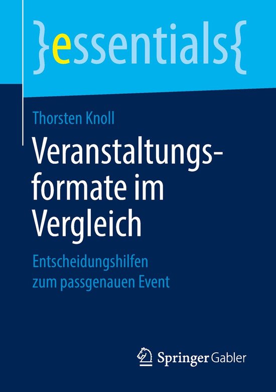 essentials - Veranstaltungsformate im Vergleich (ebook), Thorsten Knoll |... | bol