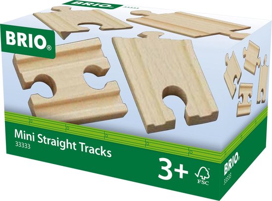 BRIO Korte rechte rails - 33333 | bol.com