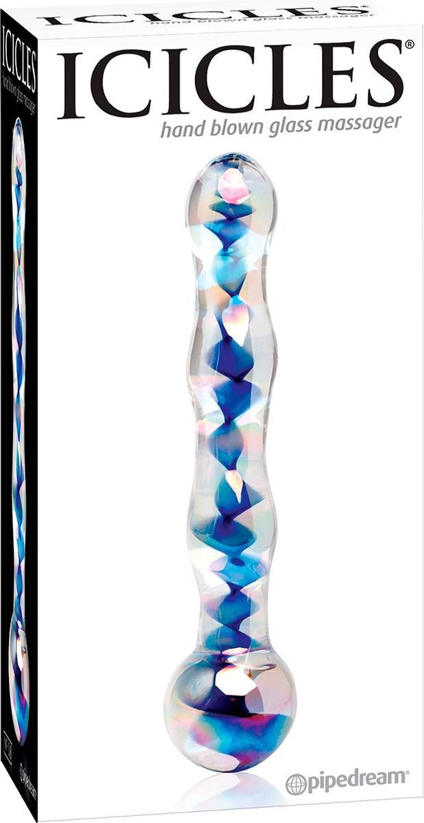 Pipedream Icicles glazendildo Icicles No. 8 blauw,transparant - 7 inch | bol.com