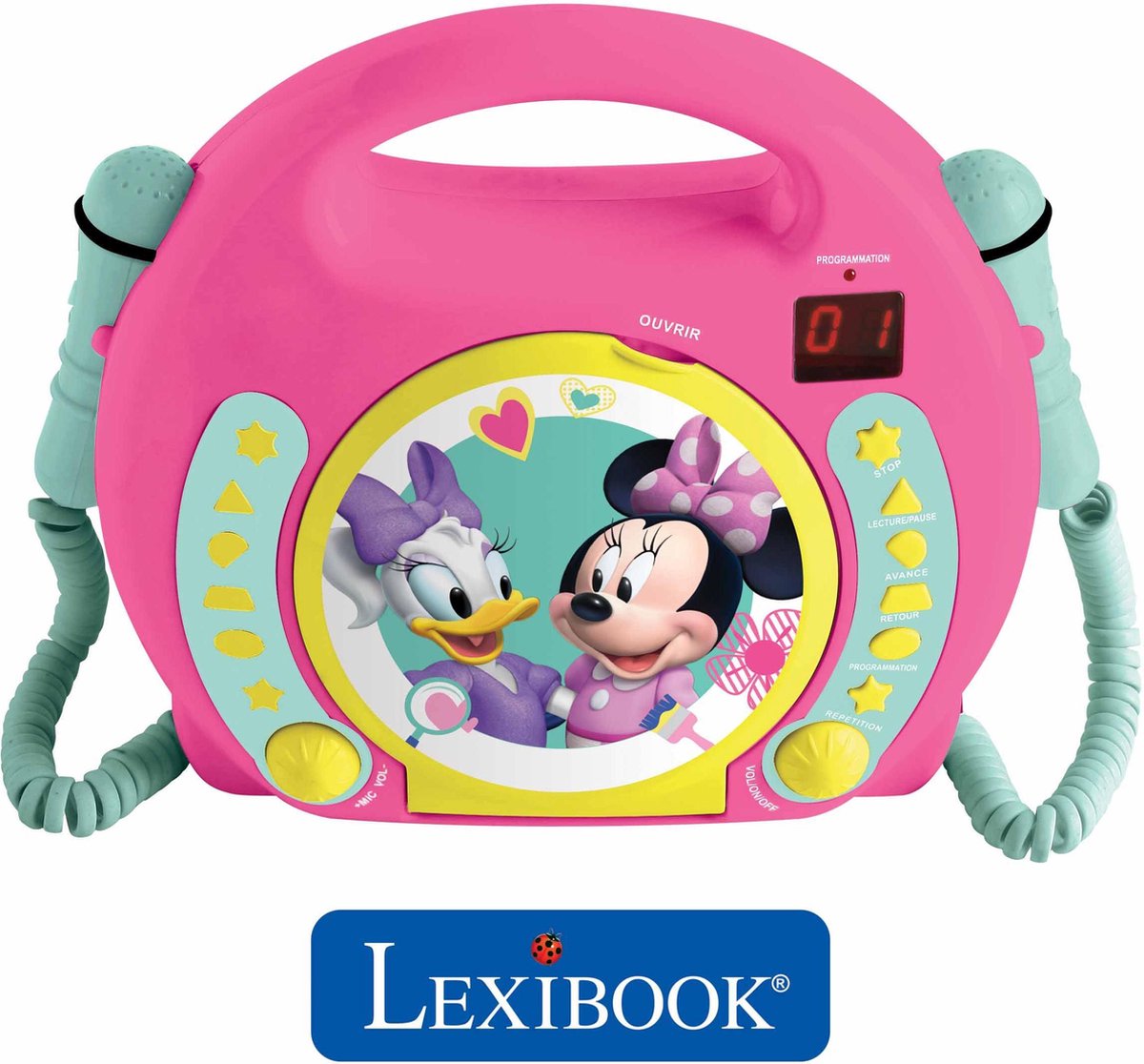 Lexibook Disney Minnie - CD player with microphones - Roze | bol.com