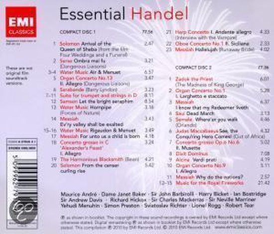 Essential Handel, various artists | CD (album) | Muziek | bol